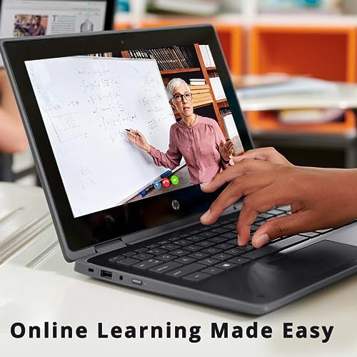 HP 2022 11.6" Pro x360 Fortis G9 Multi-Touch 2-in-1 Laptop, Intel pentium N6000 Processor, 8GB RAM, 128GB PCIe SSD, Intel UHD Graphics, 720p Webcam, HDMI, Stylus Pen, Win 11 Pro, Black
