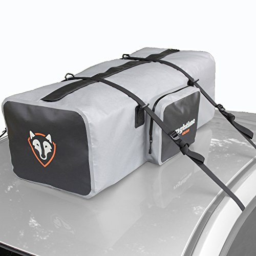 Rightline Gear Car Top Waterproof Duffle Bag For Travel, Attaches With or Without Roof Rack, 120 Liters, Black