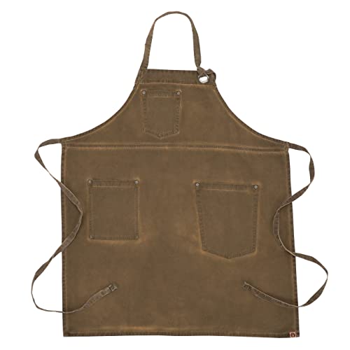Chef Works Unisex Dorset Bib Apron, Golden Brown, One Size