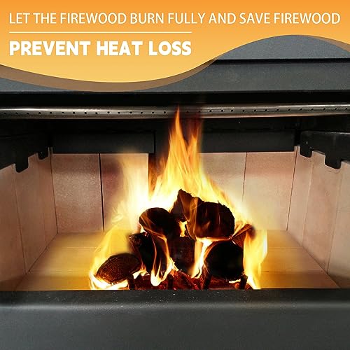Fire Bricks, Woodstove Firebricks, Size 9″ x 4-1/2″ x 1-1/4″, 4-Pack, Insulating Fire Bricks, Clay Firebricks Replacement for Wood Stoves, Fireplaces, Fire Pit, Kiln, Pizza Oven