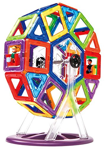 Magformers 63074 Creator Carnival Set (46-Pieces) Deluxe Building Set. Magnetic Building Blocks, Educational Magnetic Tiles, Magnetic Building STEM Toy Set
