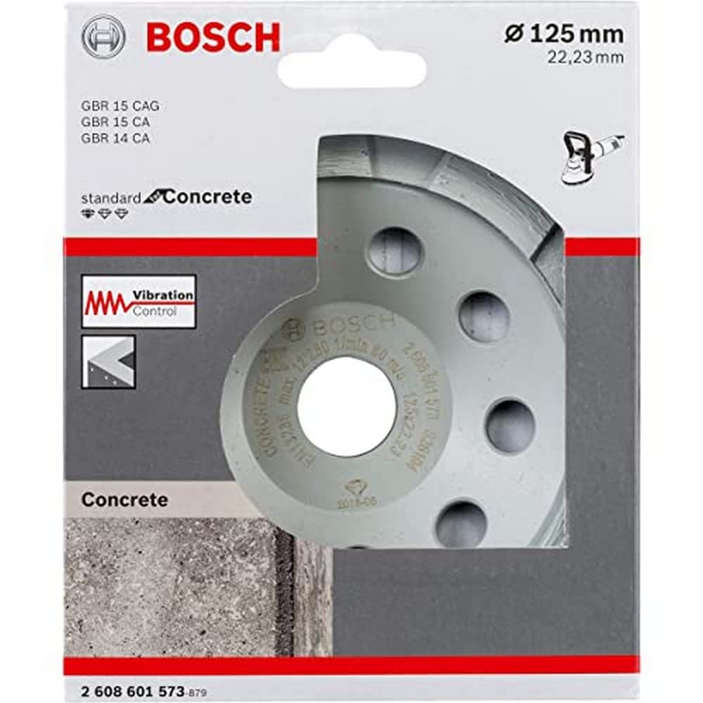 Bosch Professional Diamond Cup Wheel Standard for Concrete (for Concrete, 115 x 22,23 x 3 mm, Accessories for Angle Grinders)