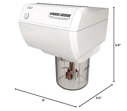 Black & Decker CG800 Spacemaker Traditional Mini Food Processor and Coffee Grinder, White