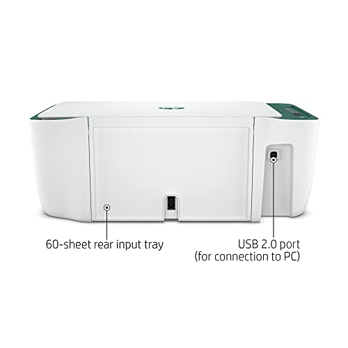 HP DeskJet 2742 Series All-in-One Color Inkjet Printer I Print Copy Scan I Wireless USB Connectivity I Mobile Printing I Up to 4800 x 1200 DPI Print Up to 7 ISO PPM I Sequoia + Printer Cable