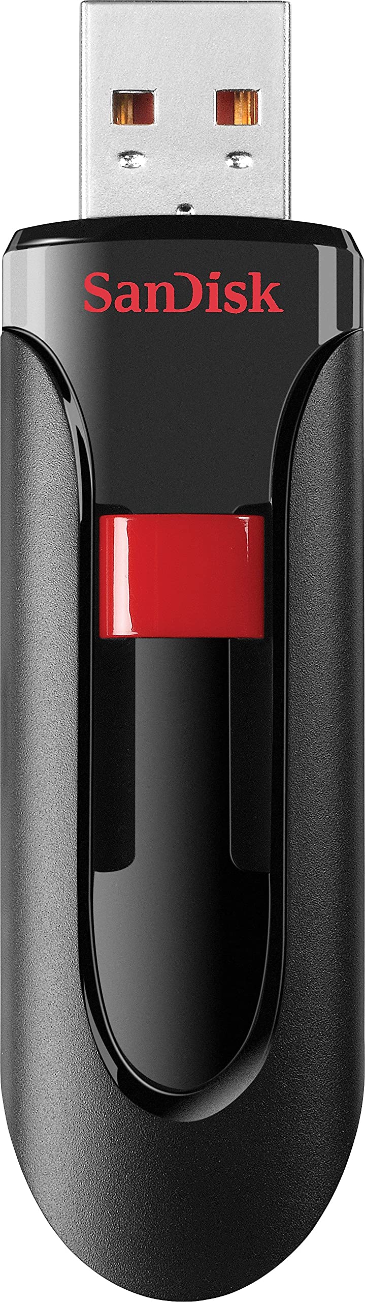 Sandisk Cruzer Glide USB Flash Drive, 128 GB, Black/Red (SDCZ60-128G-A46)