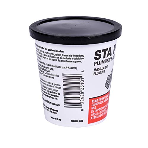 Hercules 14 oz. Superior Grade, 14 Ounce, Tan Oatey 25101 Sta Put 14-Ounce Plumbers Putty, Color
