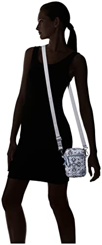 Vera Bradley Women's Cotton Small Convertible Crossbody Purse With RFID Protection, Plaza Tile - Recycled Cotton, One Size