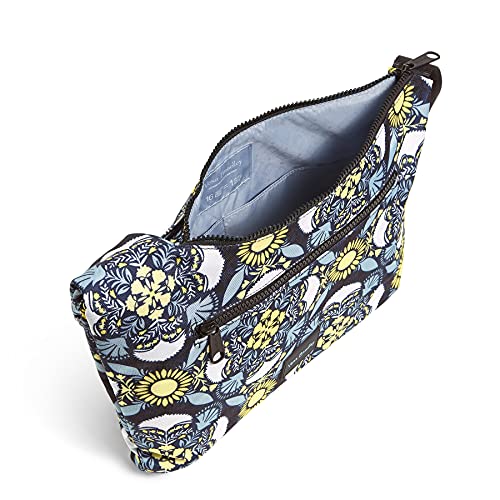 Vera Bradley Women's Recycled Lighten Up Reactive Crossbody Sling Purse, Plaza Medallion, One Size