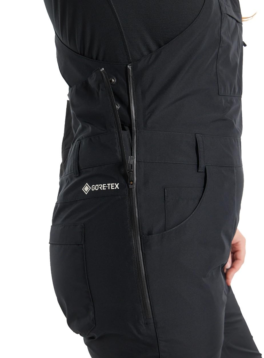 Burton Womens Gore-Tex Avalon Bib Pant, True Black, Medium