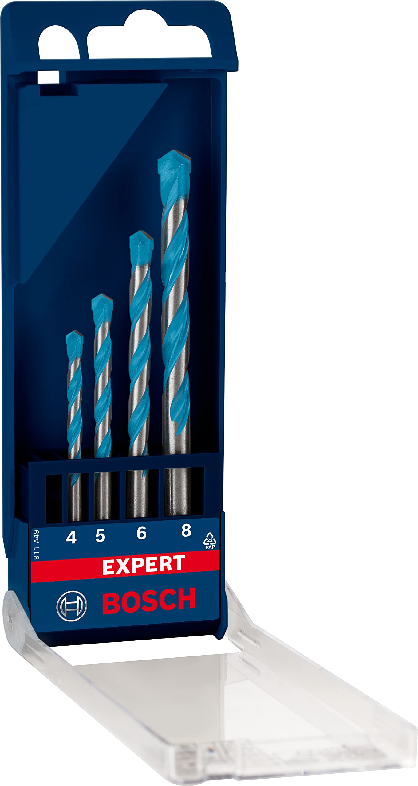 Bosch Professional 4X Expert CYL-9 MultiConstruction Drill Bit Set (for Concrete, Ø 4-8 mm, Accessories Rotary Impact Drill)