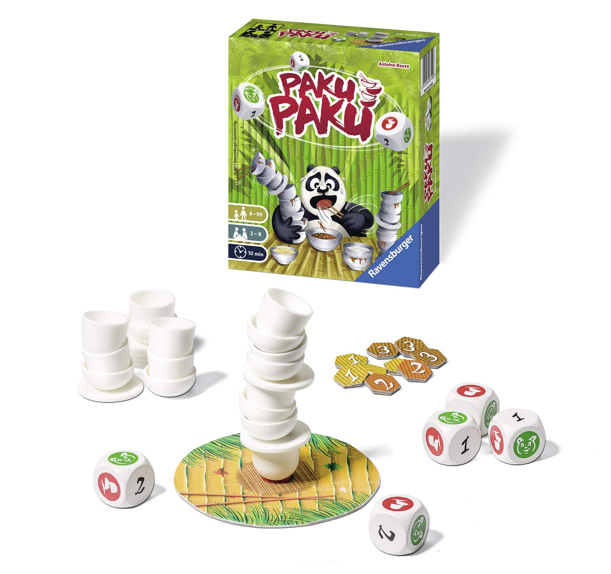Ravensburger Paku Paku - Exciting Dice Game for Family Fun | Quick Play Time | Engaging Gameplay | Ideal for Group Activity | Sustainable Materials