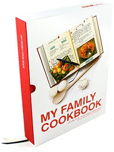 Suck UK Recipe Book To Write In Your Own Recipes | Blank Recipe Book & Cookbooks To Write In | Hardcover Recipe Notebook | Blank Cookbook & Recipe Journal | Make Your Own Cookbook | DIY Cookbook | Red