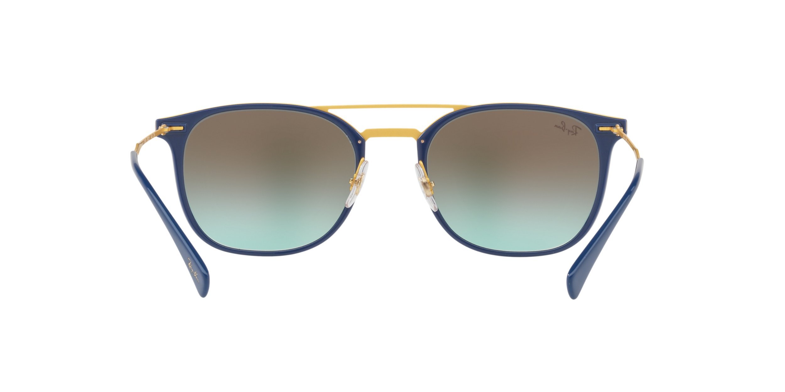 Ray-Ban Rb4286 Polarized Square Sunglasses, Blue/Green Gradient Brown Mirrored Pi, 55 mm