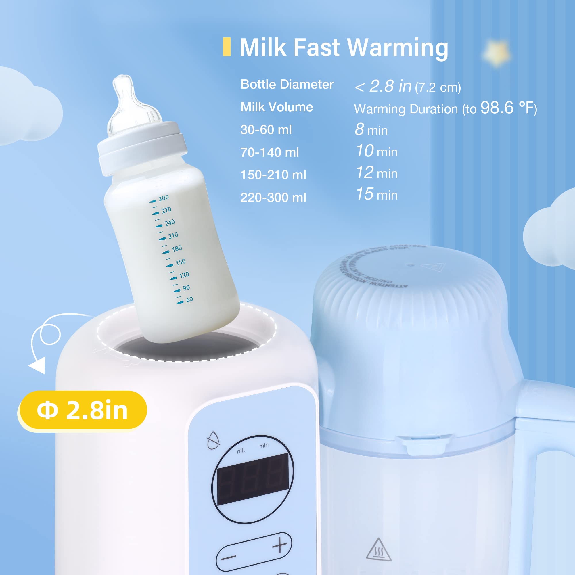 ISIMEE Baby Food Maker, Baby food Processor, Multi-Function Puree Blender Grinder Steamer,baby Food Warmer Mills Machine, Healthy Homemade Baby Food in Minutes with Touch Screen Control