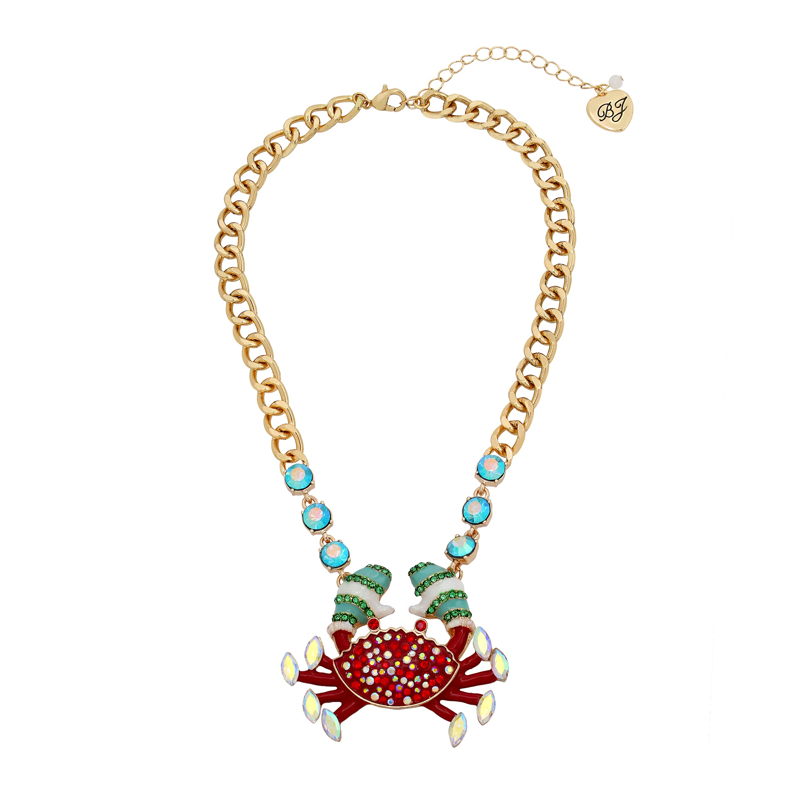 Betsey Johnson Crabby Pendant Necklace