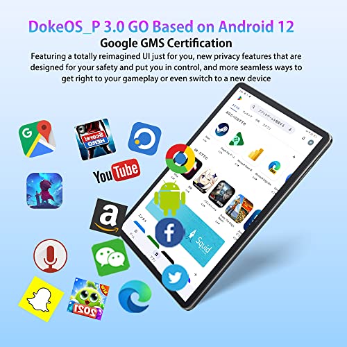 OSCAL Tablet 10.1 Inch 7GB RAM 64GB ROM 1TB, 2023 Latest PAD70 Android 12 Tablet with 13MP Dual Camera, WiFi, BT5.0, 1280x800 IPS HD Touch Screen,6580mAh GPS Tablets (Grey)