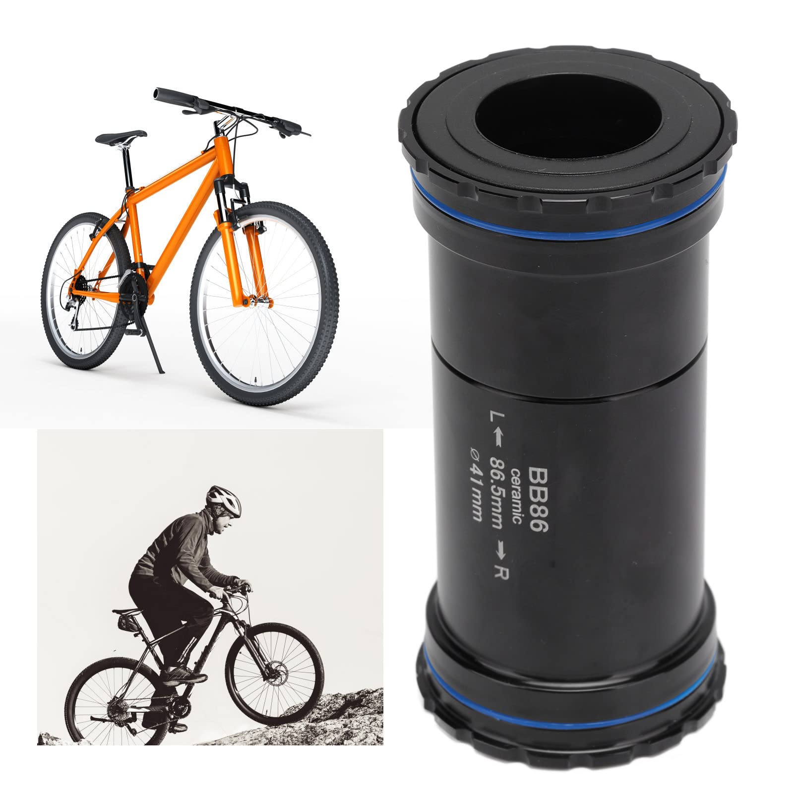 BuyWeek Bike Bottom Bracket, Press in Type BB8624 Bicycle Bearing Bottom Bracket Road Bike Bottom Bracket Replacement 86.5β92mm for SRAM