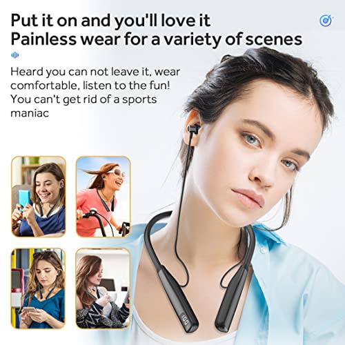 KOOLR Neckband Running Sports Headphones, Wireless Bluetooth Headset, HiFi Stereo Gamers Headphone, In Ear Earbuds, Earphone Bluetooth 5.3, 100 Hours Extra Long Playback with Microphone(Green), Y10