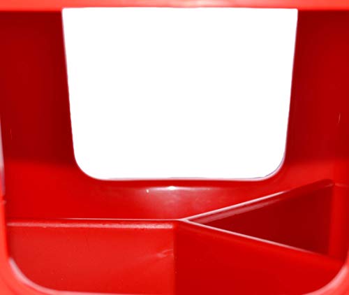 Supa Poultry Feed and Grit Station (Pack of 1), Heavy Duty Durable Plastic Grit Station, Anti Perching Conical Shape Top, Made in The UK.