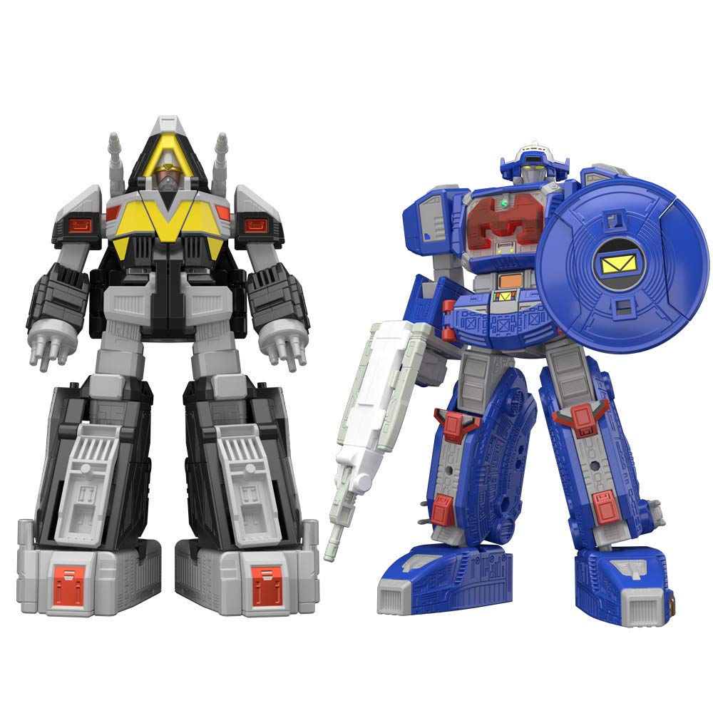 Bandai Tamashii Nations Super Mini PLA Astro Megazord & Delta Megazord Model Kit Set Power Rangers in Space, White