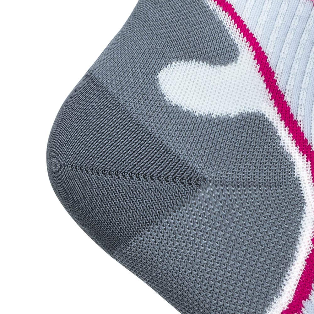 Bauerfeind Run Performance Compression Socks - Targeted Compression Zones - Increased Ankle Stability - Heel and Sole Relief for Running, Jogging, Walking & Sports (Women, White, 9.5-11, L)