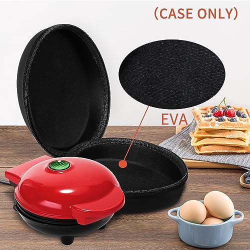 Storage Bag Compatible with DASH Mini Waffle Maker 4 Inch,Carrying Bag for Mini Waffle Maker Dust-proof Cover Organizer Bag for Dash Waffle Maker (Bag Only)