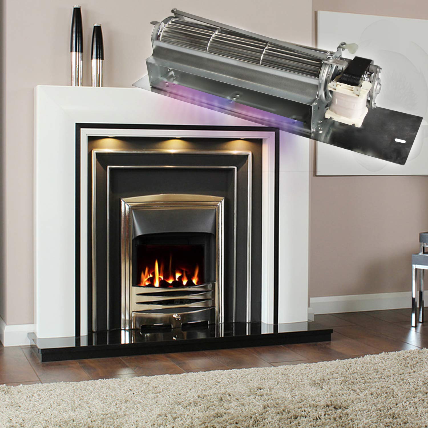 VICOOL FK24 Fireplace Blower Fan Kit for Majestic, Monessen, Vermont Castings, CFM, Rotom HB-RB65