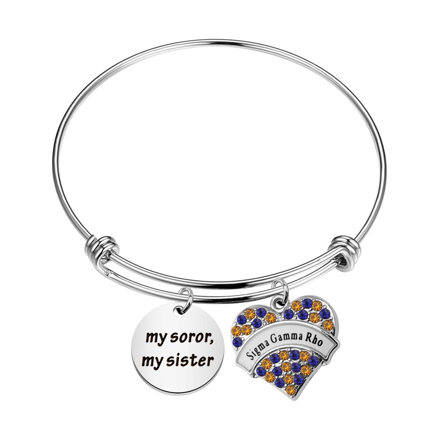 BAUNA Sorority Bracelet SGR Charm Bracelet Jewelry My Sister 1922 Sorority Gift (Inspired Bracelet)