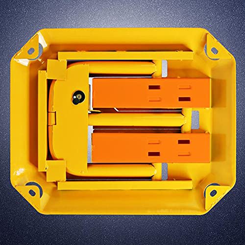 Folding Parking Barrier Removable Parking Space Lock,Car Park Driveway Guard Saver,Manual Parking Blocker,Anti-Pressure Parking Lock W/Reflective Markers