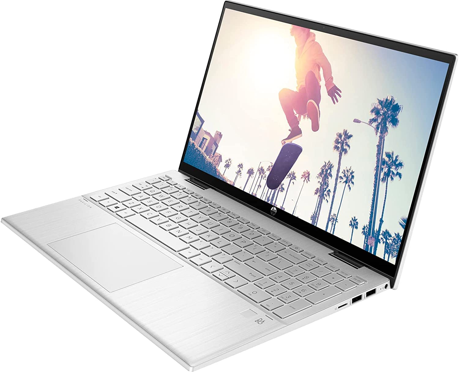 HP Pavilion x360 15-er0125od Convertible Laptop, 15.6" Touch Screen, Intel� Core� i5, 8GB Memory, 256GB Solid State Drive, Wi-Fi 6, Windows� 10, 33K70UA#ABA