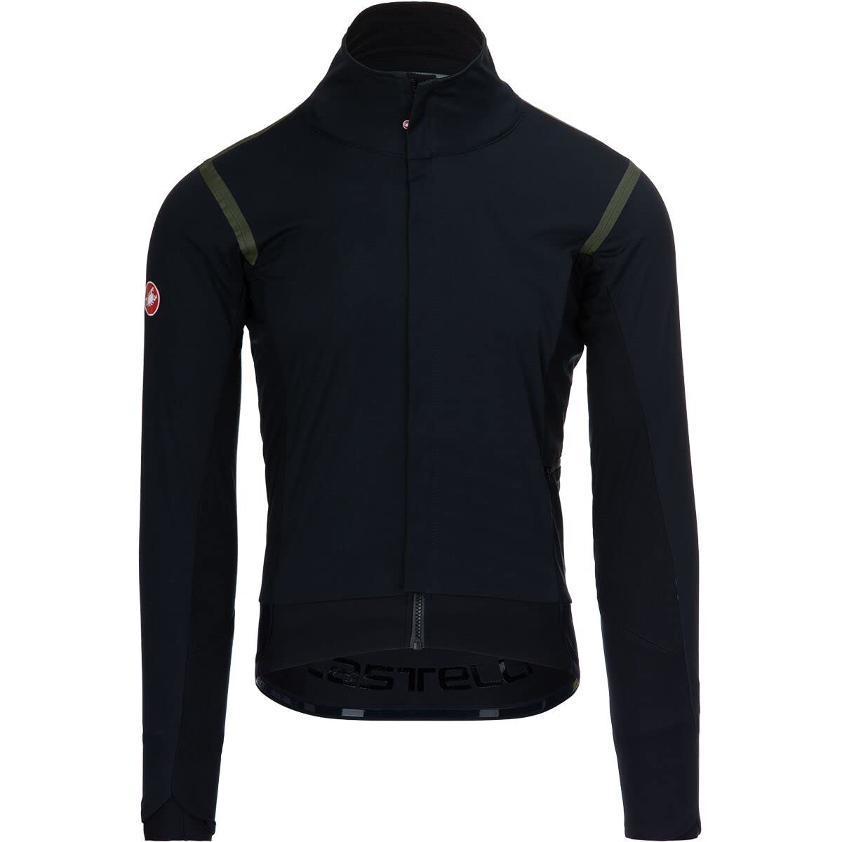 Castelli Alpha Ros 2 Limited Edition Jacket - Men's Light Black Outer/Military Green Tape, L