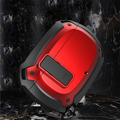 LiZHi Upgrade Beats Studio Buds Case 2022, Full-Body Protective PC Shockproof TPU with Security Lock Latch Carabiner Cover Men Women with Keychain for New Beats Studio Ear Buds Case (Black)