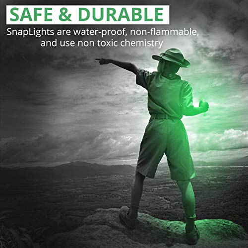 Cyalume Glow Sticks Military Grade Lightstick - Premium Green 6β SnapLight Emergency Chemical Light Stick with 12 Hour Duration (Bulk Pack of 20 Chem Lights)