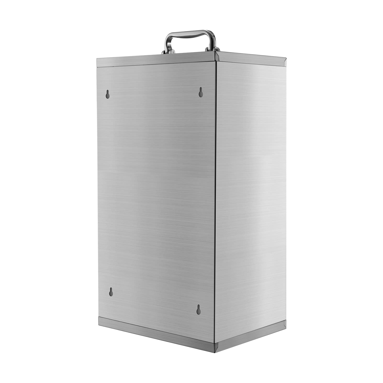 BANLICALI Phone Locker, 36-Slot Stainless Steel Cell Phone Locker Box, Desktop & Wall-Mounted Cell Phones Storage Cabinet with Door Locks and Handle for Classroom Office Employees Silver