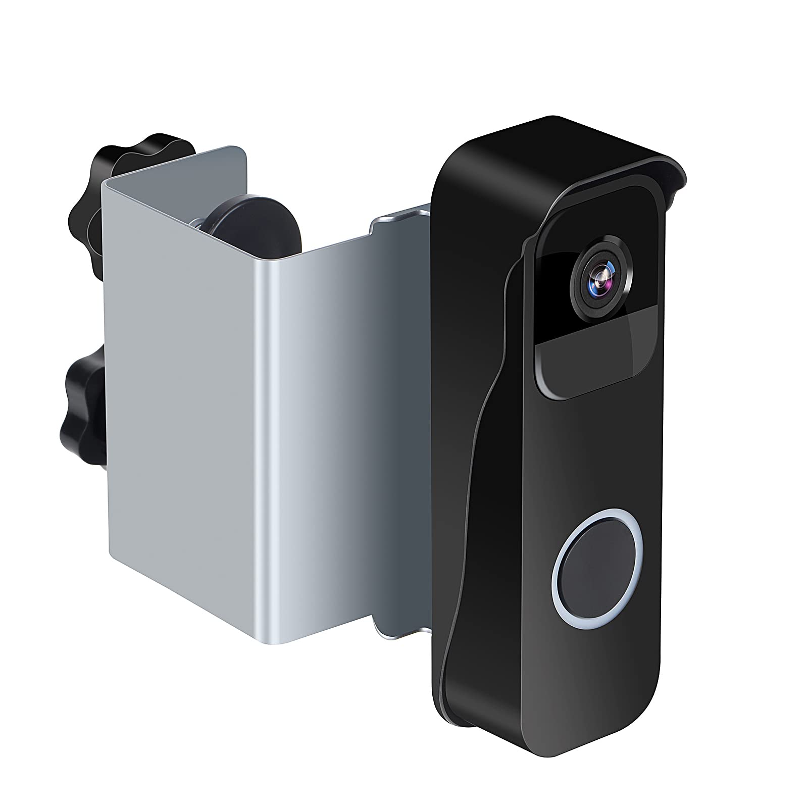 Blink Video Doorbell Mount, No Drill, Adjustable (up to 110 Degrees Tilt) Mounting Bracket for Blink Doorbell, Blink Doorbell Security System Accessories, Improve Viewing Angle, Black