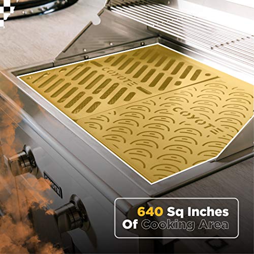 Coyote C-Series 28-in. Propane Gas Grill, 2-Burner Freestanding Grill, 40,000 BTUs - C1C28LP-FS