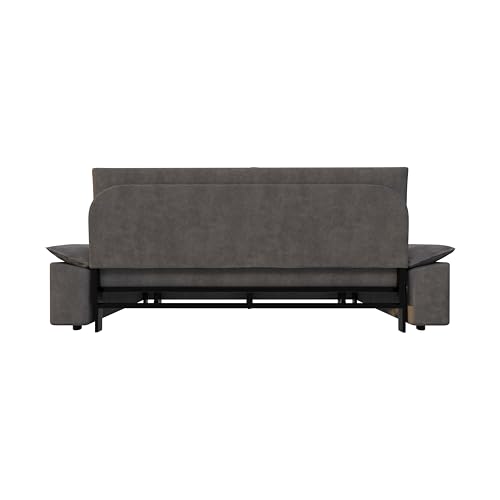 Eafurn 3 in 1 Multi-Functional Sleeper Sofa Bed Queen Size,Convertible Pull Out Loveseat Couch with Soft Pillow Armrest and Detachable Backrest,3 Seater Love Seat Lounge Sofa&Couches for Living Room