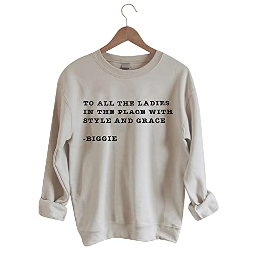 Casual Crewneck Sweatshirts Loose Fit Long Sleeve Pullover Hoodies for Women Beige Thin Sweatshirts for Women