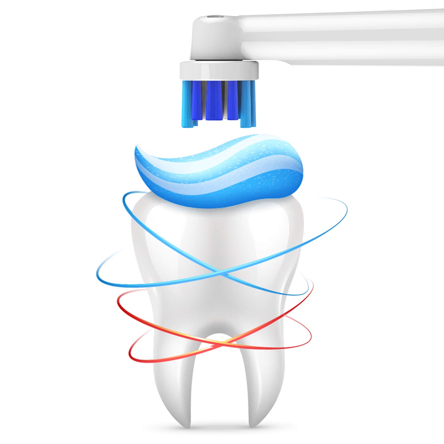 Brush Heads Replacement Compatiable for Oral b Barun,Electric Toothbrush Heads with Dupont Bristles Contain Precision,Floss,Cross,3D Clean Compatible with Oral-B 7000/Pro 1000/9600/ 5000/3000/8000