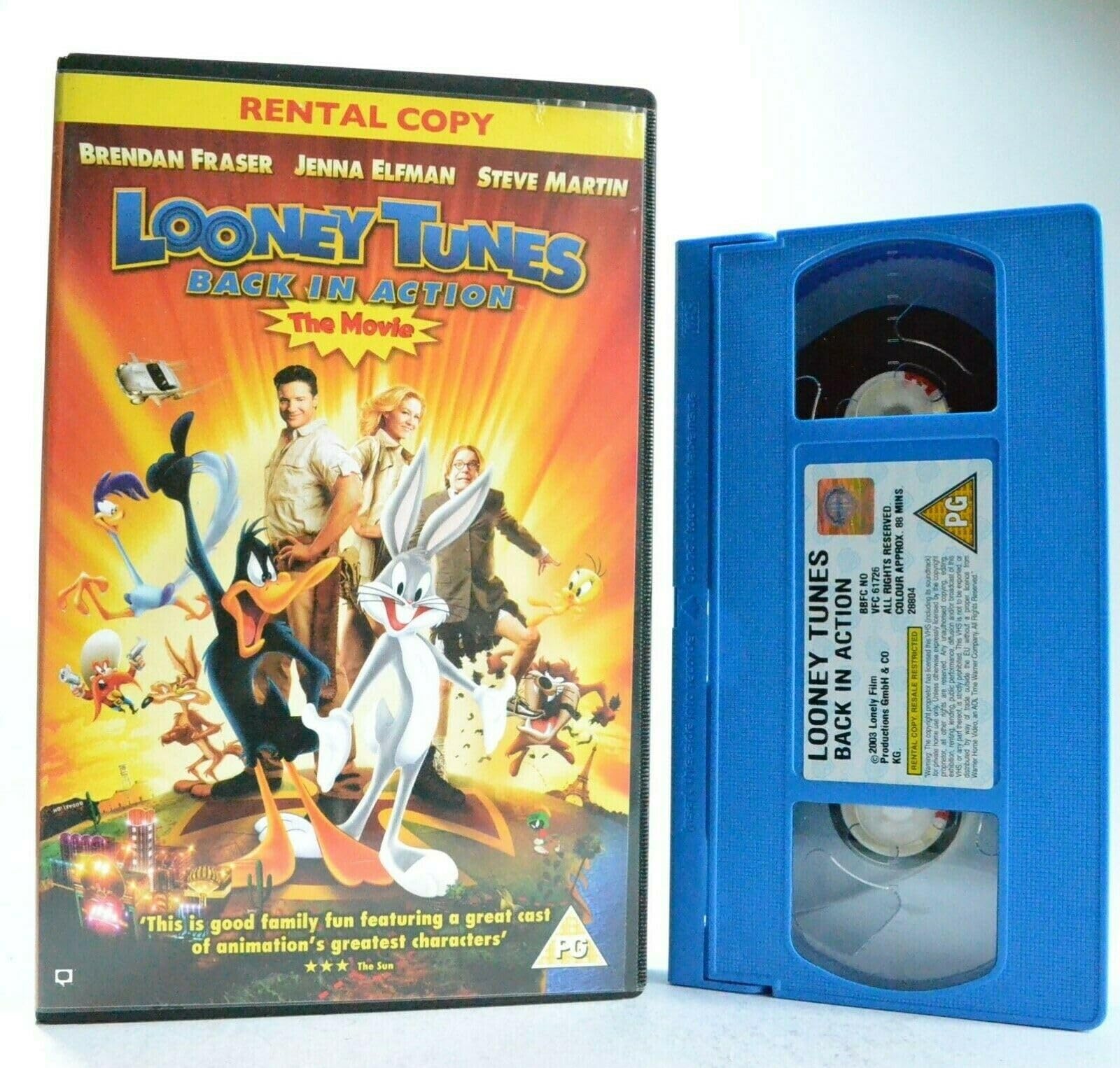 Looney Tunes Back In Action: The Movie - Large Box - Ex-Rental - Kids - Pal VHS
