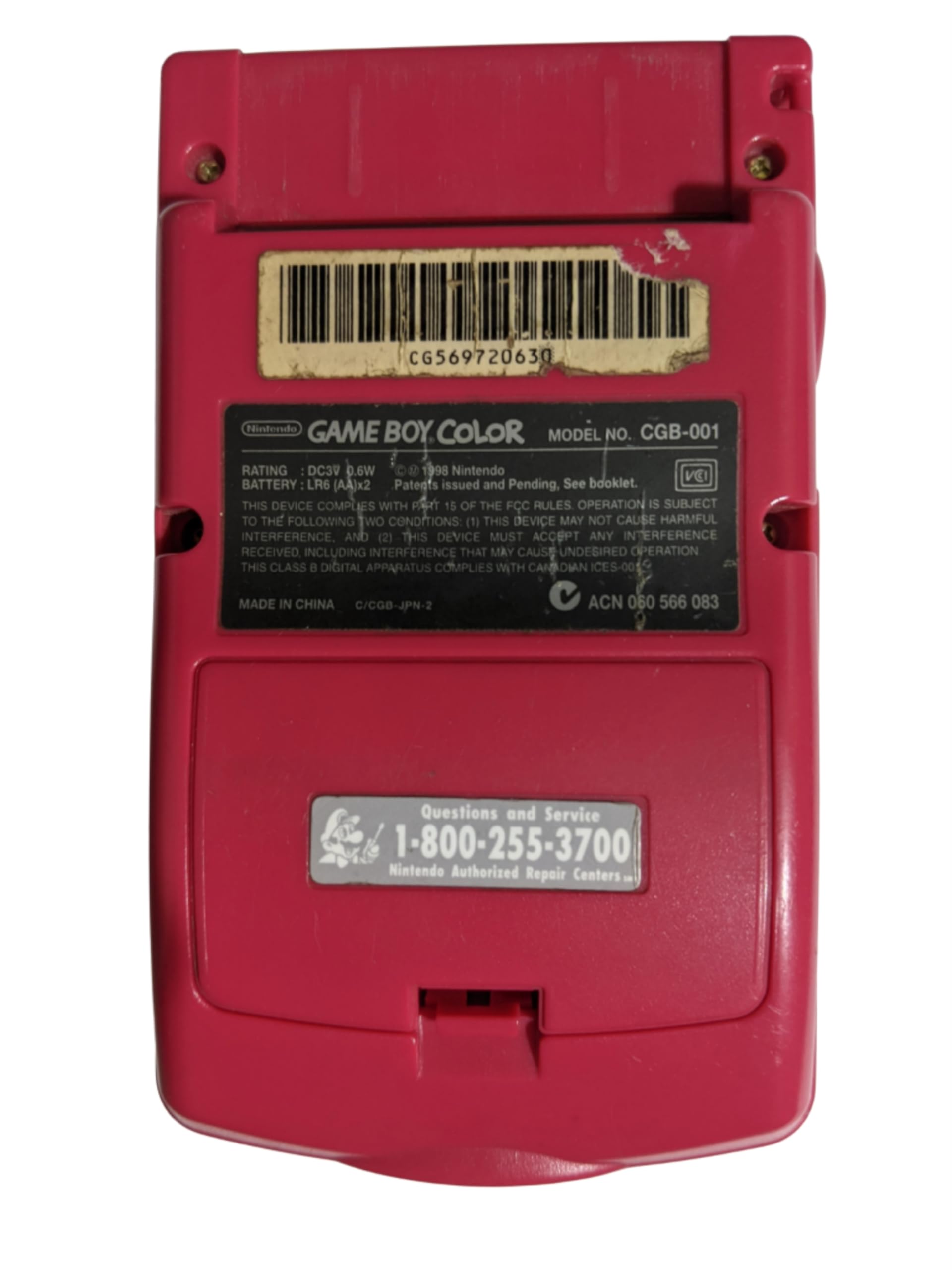 Game Boy Color Console in Berry