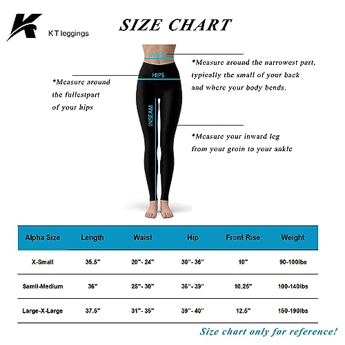 KT Buttery Soft Leggings for Women - High Waisted Leggings Pants with Pockets - Reg & Plus Size(Black-2 Pairs,One Size)