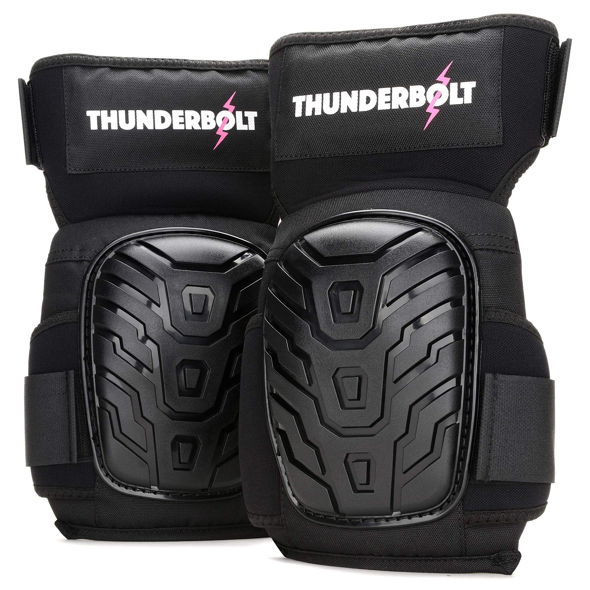 Thunderbolt Knee Pads for Women for Work for Flooring, Gardening, Cleaning, Tile Work, with Comfortable Gel Cushion and Anti-Slip Straps
