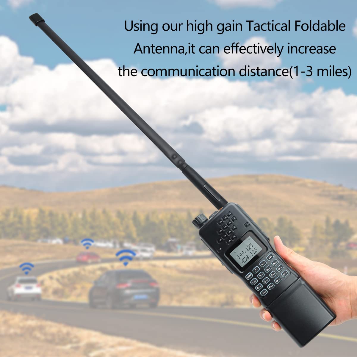 Baofeng AR-152 10W Military Grade ham Radio for Adults,Long Range Rechargeable Tactical Radio with Speaker Mic,18.89'' Tactical Antenna,Car Charger and USB Cable Full baofeng Accessories