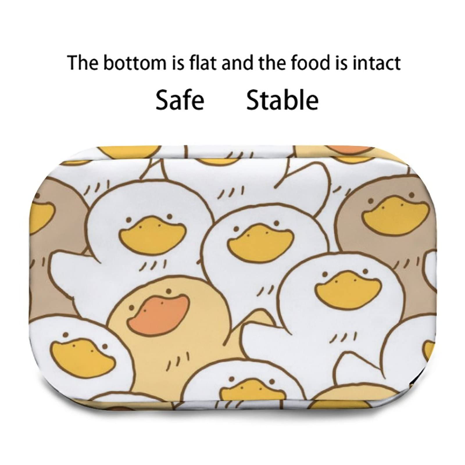Cute Cartoon Duck Lunch Bag for Women Men, Portable Insulated Lunch Box, Lunch Tote Bag for Work Outdoor