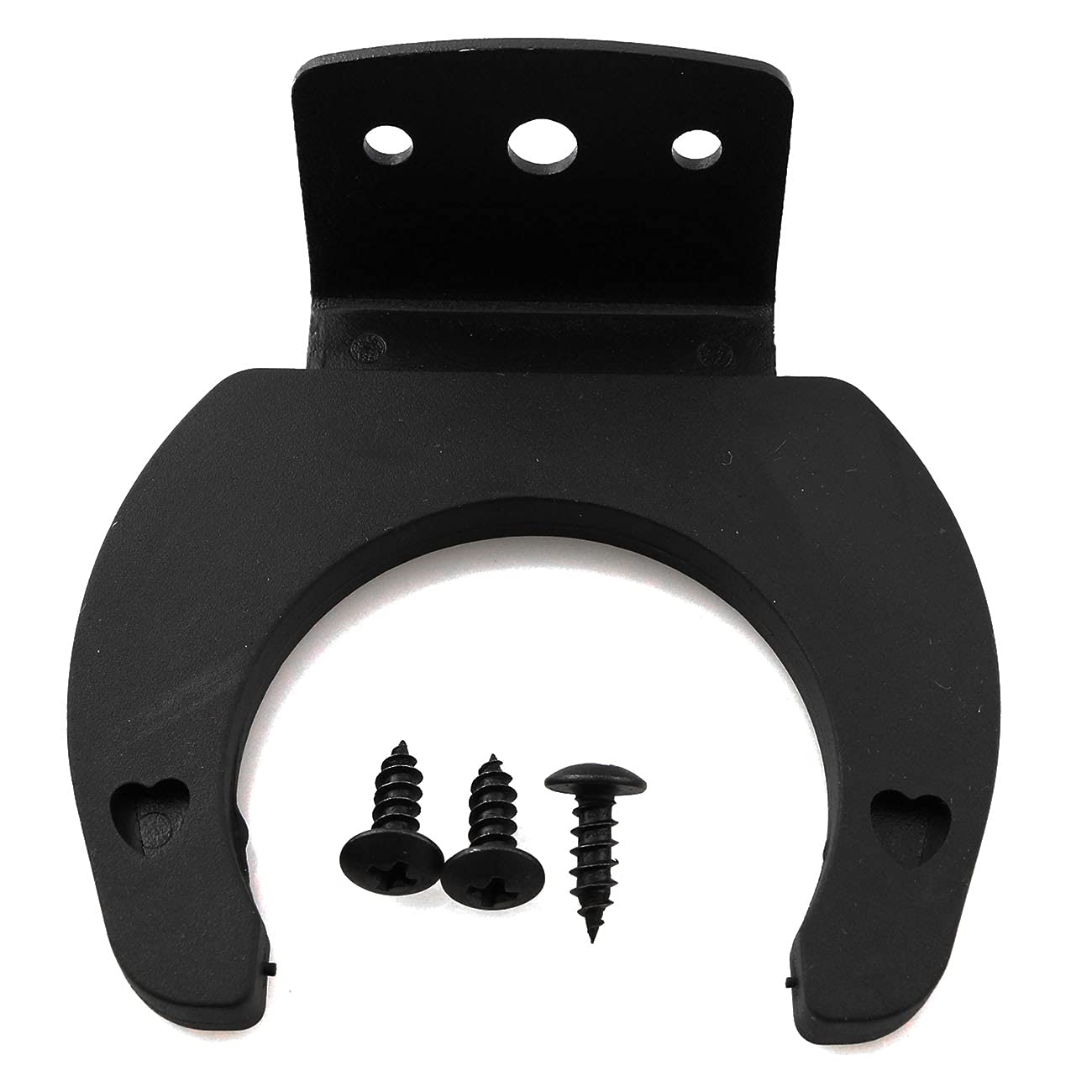 LQ Industrial Microphone Hook Holder 2PCS Black Wireless Microphone Hook Stands Hanger Wall Clip Clamp Holders Mic Stands Brackets