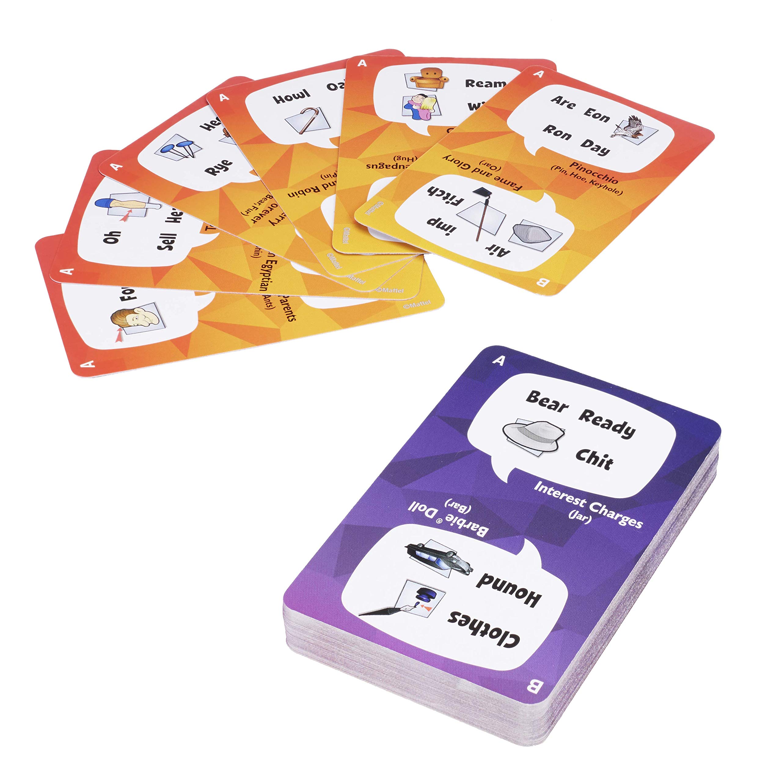 Mattel Games MAD GAB Card Game of Verbal Puzzle Phrases, Gift for Players Ages 12 Years & Older​​​