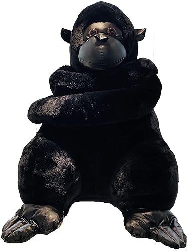 KLLKR Plush Soft Huge Gorilla Stuffed Animal Soft Huggable Gorilla Pillow Super Soft Plush Doll Animal Toy for Kids and Adults Cuddlekins