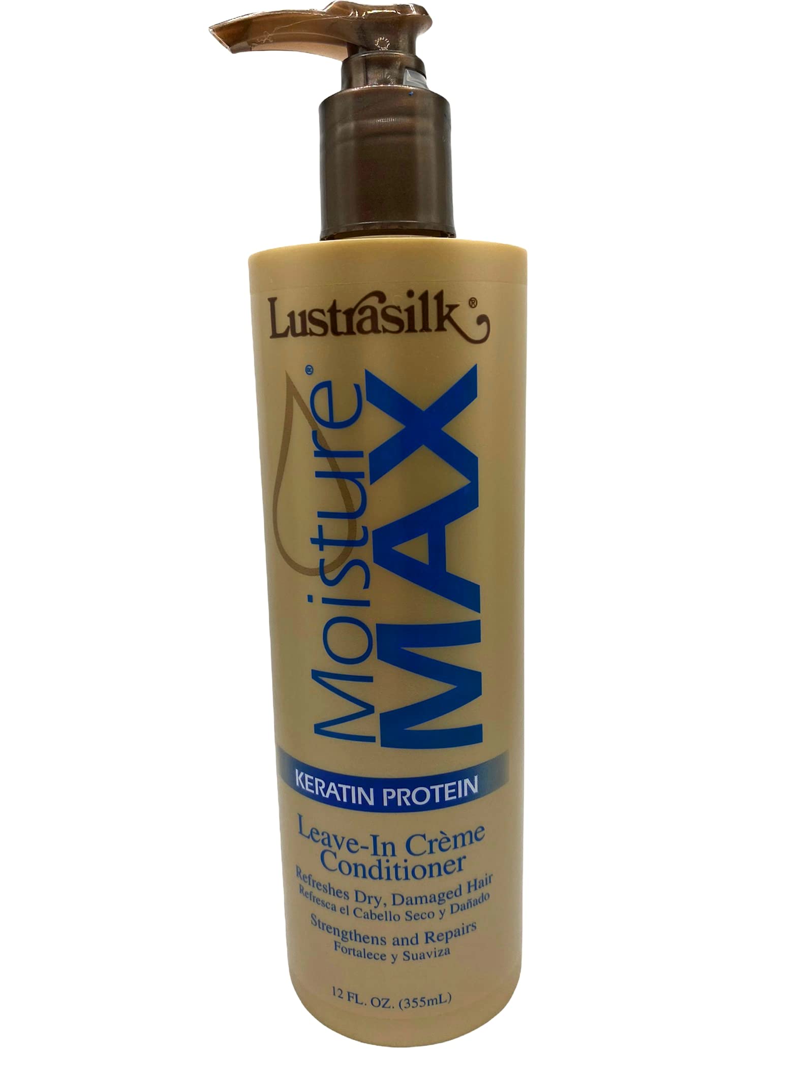 Lustrasilk Moisture Max Leave-in Creme Conditioner, 12 Ounce (TK-41516)