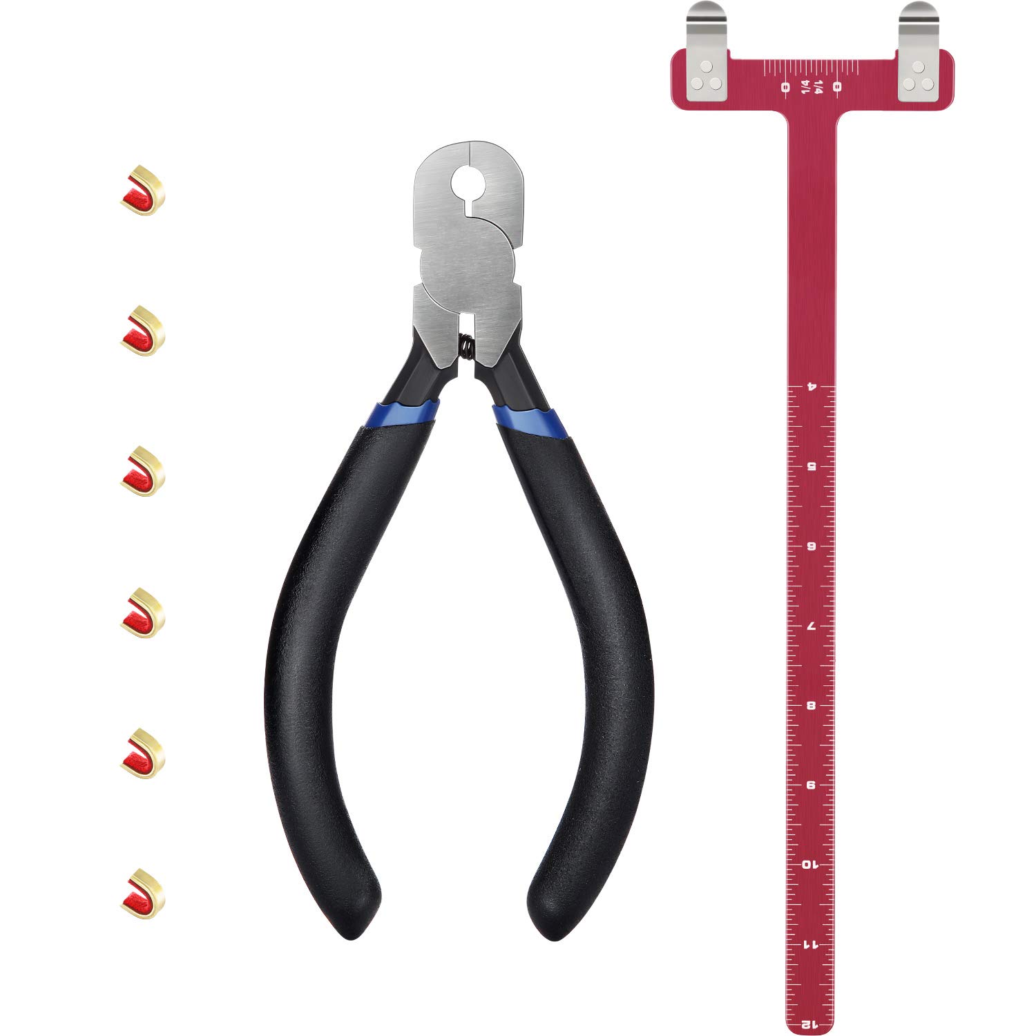 Bow String Nocking Points Pliers Strings Knock Set T Shape Bow Square Ruler Nocking Buckle Pliers Archery Nocking Pliers Recurve Bow Turning Kit Archery